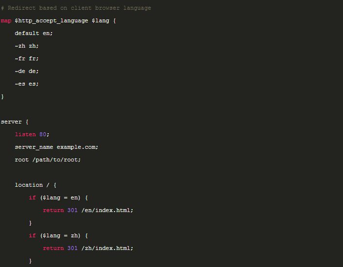 nginx根据客户浏览器语言跳转不同的页面 - intoep.com是一个专业的科技资讯网站